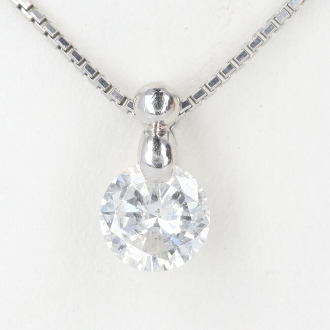 【楽天市場】PT999/PT850 ダイヤモンドネックレス 一粒 D1.08ct 約5.1g/約40cm ダイヤモンド ジュエリー アクセサリー プレゼントギフト レディース/女性【中古】h ...