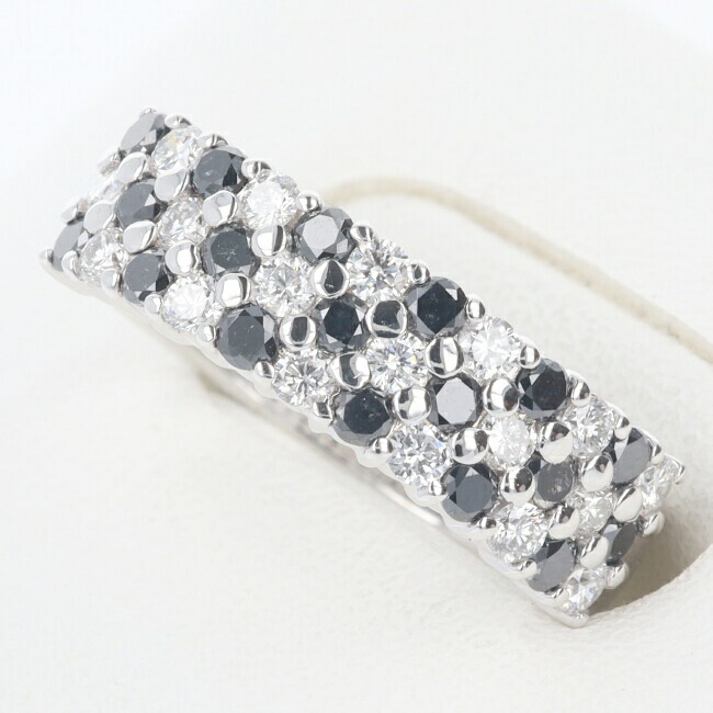 【楽天市場】【ソーティング】K18WG ブラックダイヤモンドリング D0.50ct/D0.46ct 約12号/約4.0g ホワイトゴールド レディース ジュエリー 貴金属 ギフト プレゼント ...