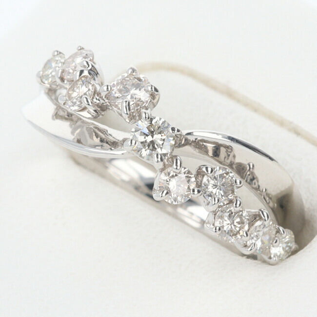【楽天市場】PT900 ダイヤモンド付リング D0.56ct 約4.4g/約10号 platinum/プラチナ JEWELRY 貴金属 指輪 レディース/女性【中古】h：質屋かんてい局つくば ...