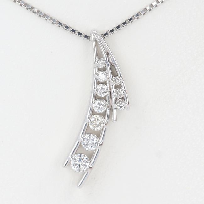 【楽天市場】K18WG ダイヤモンドネックレス D0.25ct 約45cm/約4.4g 10Pダイヤモンド レディース/女性 メレダイヤ ホワイトゴールド ギフト プレゼント ジュエリー【中古 ...