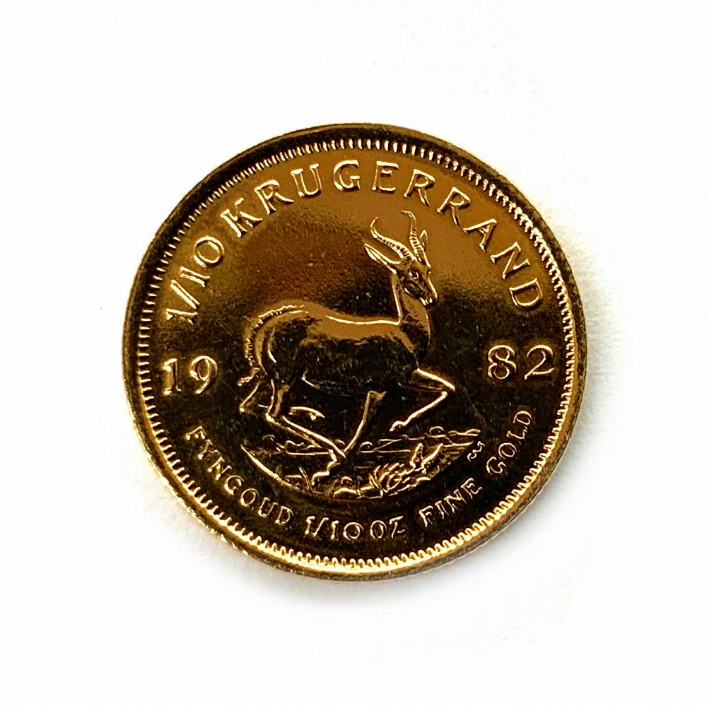 【楽天市場】O【コイン】クルーガーランド金貨 1/10oz 金貨 K22 資産 約3.4g 金 22金 コレクション コイン ガゼル《かんてい局小山店》31033669318-3o-h ...