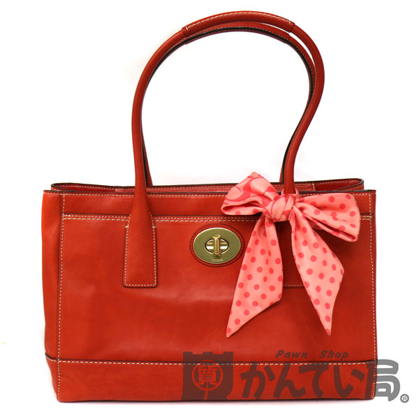 【楽天市場】COACH【コーチ】 11554 ラージマデリン トートバッグ ショルダーバッグ オレンジ系 レザー 【中古】 USED-B 質屋 ...