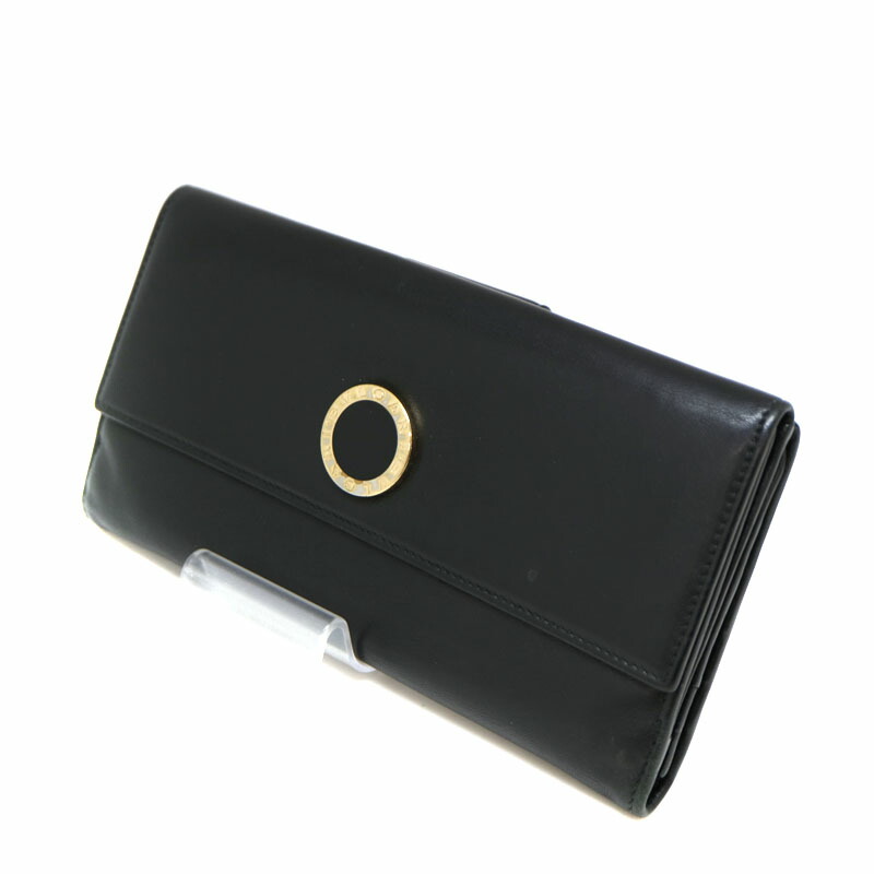 【楽天市場】BVLGARI【ブルガリ】 31869 Wホック長財布 レザー ブラック系 USED-6【中古】 A2000470 質屋 かんてい ...