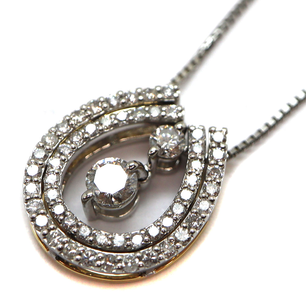 【楽天市場】Pt850/トップPt900・K18【プラチナ850/プラチナ900・18金】 D0.253/0.07/0.27ctネックレス プラチナ ダイヤモンド 約45cm 6.8g ...