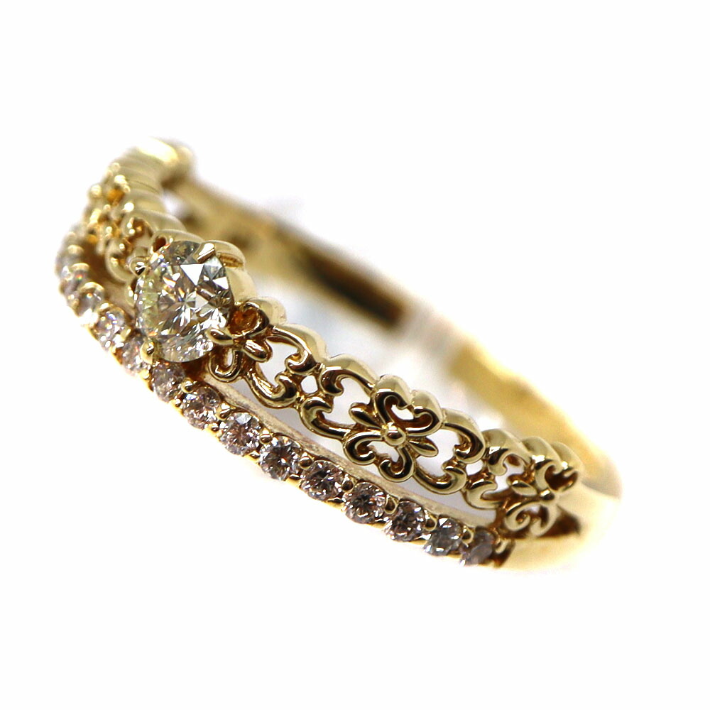 【楽天市場】K18 【18金】D0.177/0.17ctリング 指輪 金 ゴールド ダイヤモンド 約11.5号 2.4g ジュエリー 宝石 レディース【中古】新品仕上げ済み USED-9 質屋 ...