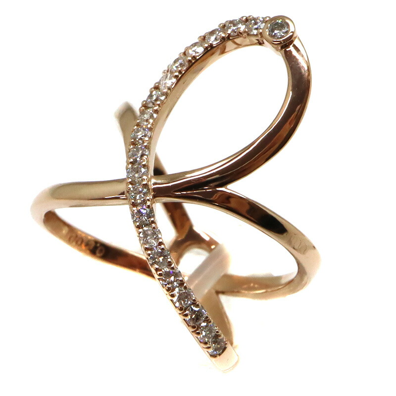 【楽天市場】K18PG ピンクゴールド D0.40ctリング ダイヤモンド 約14.5号 【中古】：質屋かんてい局 楽天市場店