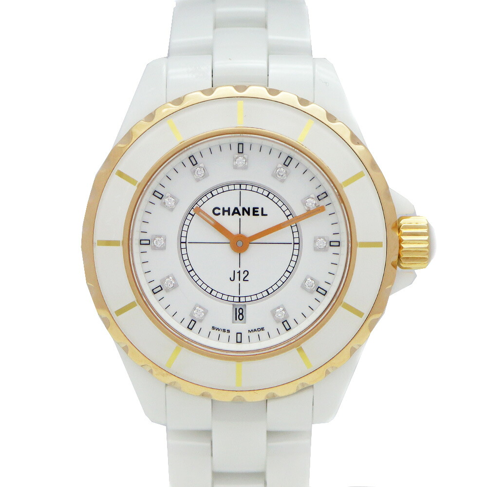 【楽天市場】シャネル Chanel H2181 J12 クォーツ ホワイト 11Pダイヤ【中古】：質屋かんてい局 楽天市場店