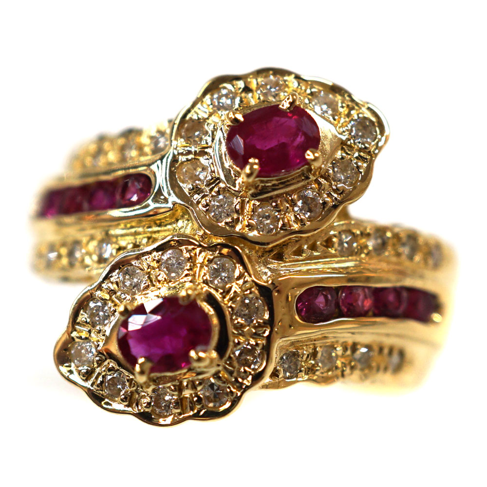 【楽天市場】18金 K18 R0.70ct/D0.30ctリング 指輪 ジュエリー【中古】：質屋かんてい局 楽天市場店