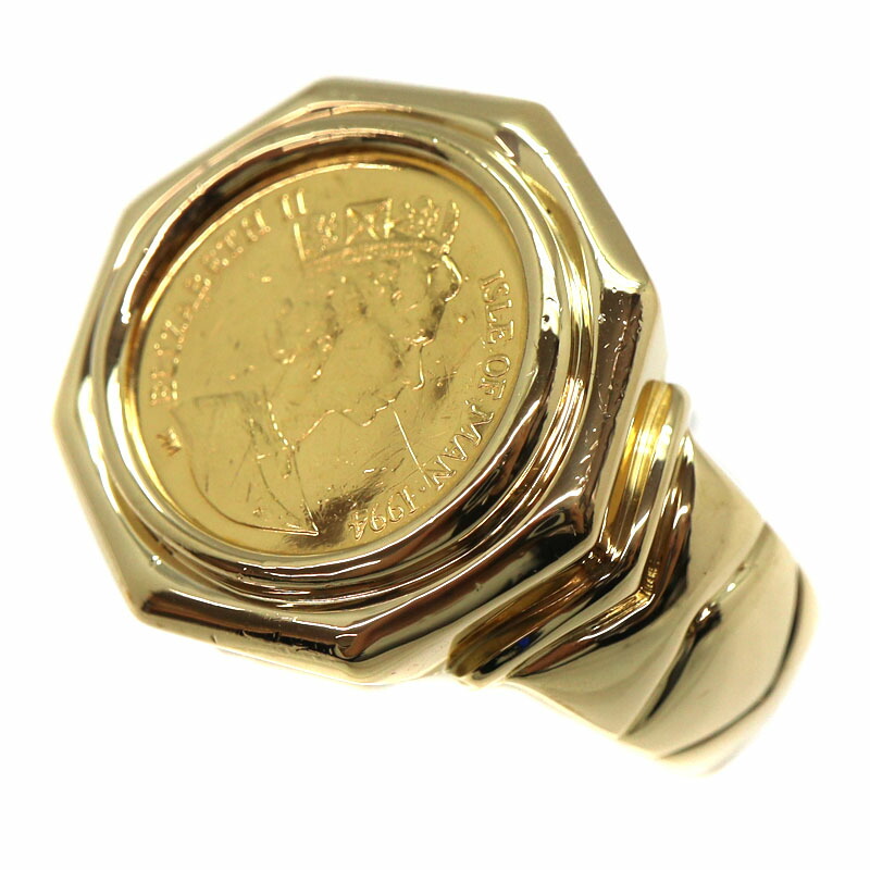 【楽天市場】18金 K18 24金 K24 マントウキャット1/25oz付リング【中古】：質屋かんてい局 楽天市場店
