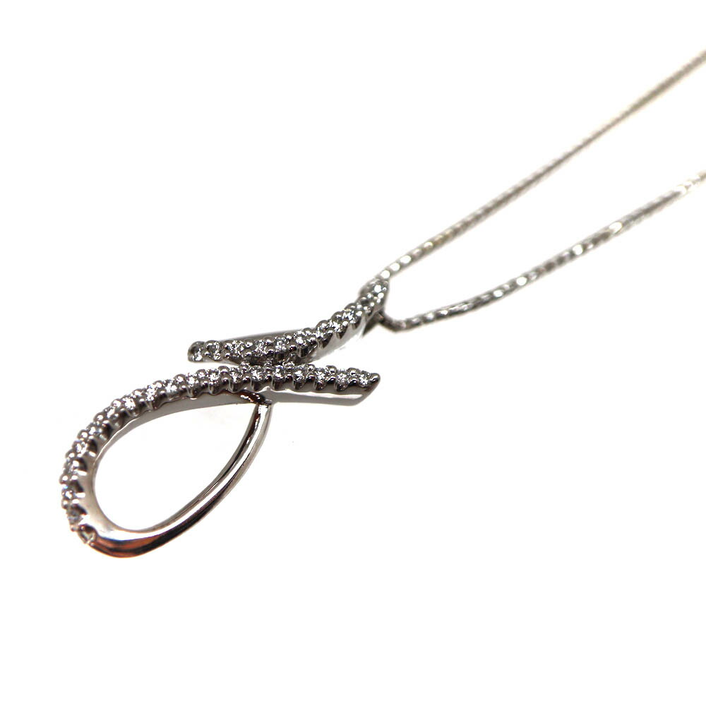 【楽天市場】K18WG ホワイトゴールド D0.16ctネックレス ダイヤモンド LaSoma【中古】：質屋かんてい局 楽天市場店