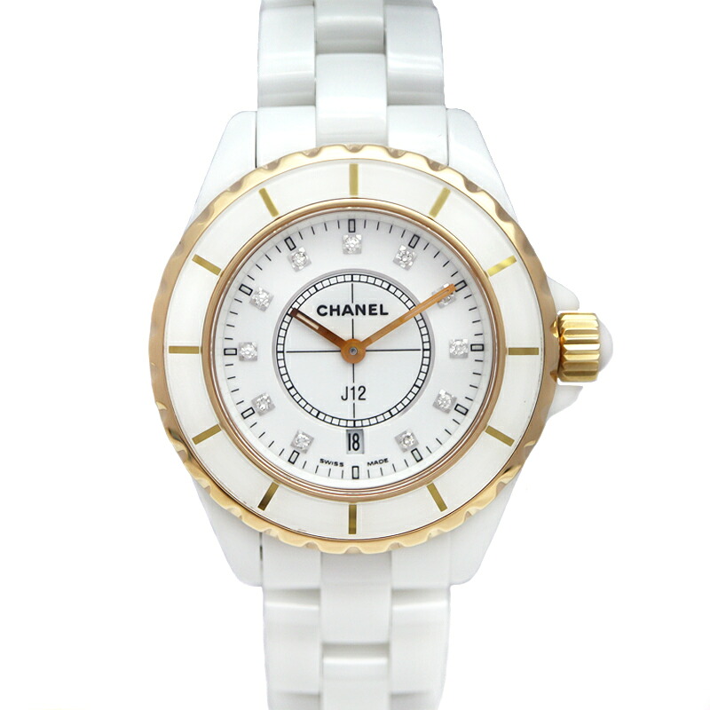 【楽天市場】シャネル Chanel H2181 J12 ホワイト文字盤 ゴールド【中古】：質屋かんてい局 楽天市場店