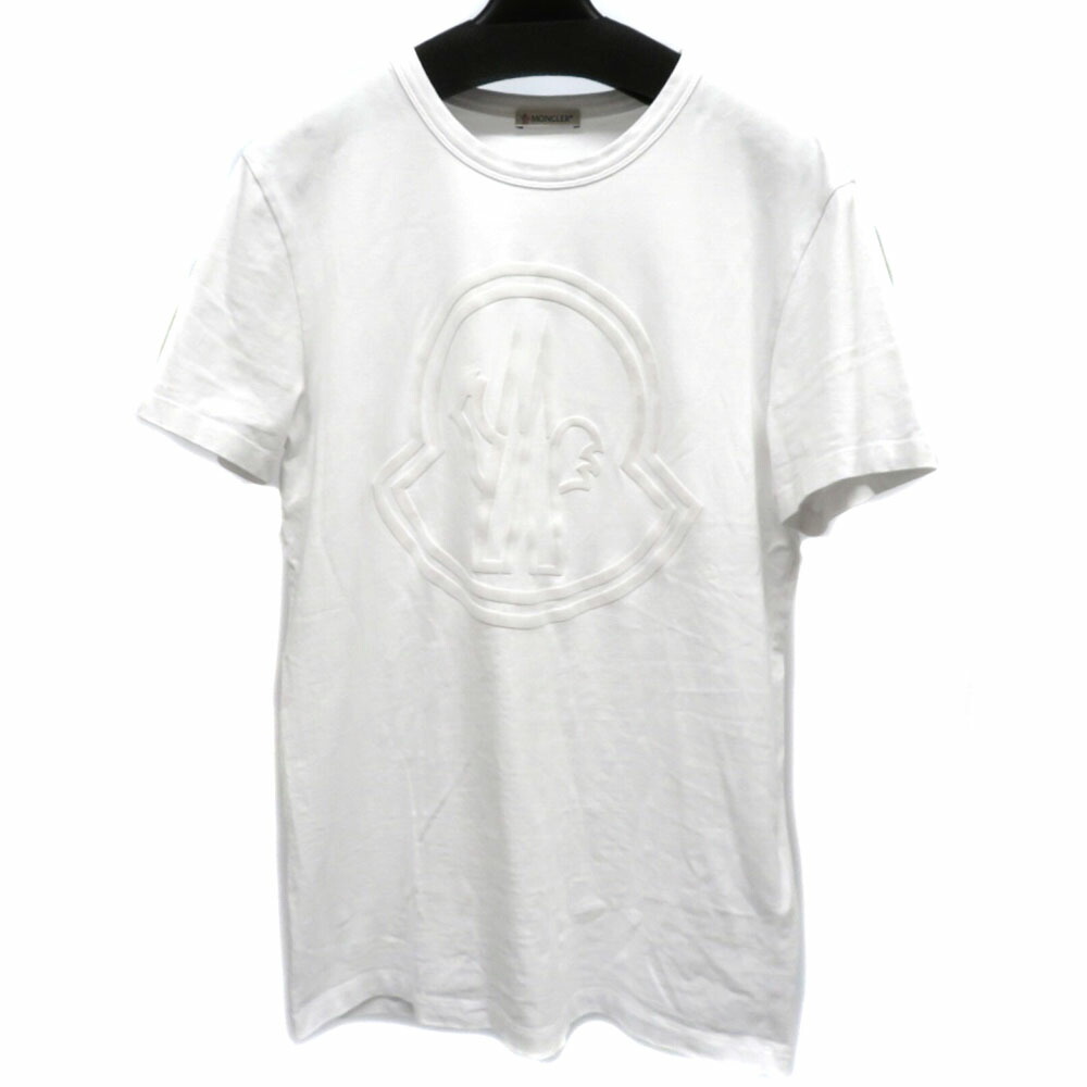 【楽天市場】【値下げ】MONCLER 【モンクレール】 F20918C74810 8390T Tシャツ Sサイズ ホワイト系 フロッキープリント シンプル 白T メンズ 服 ファッション ...