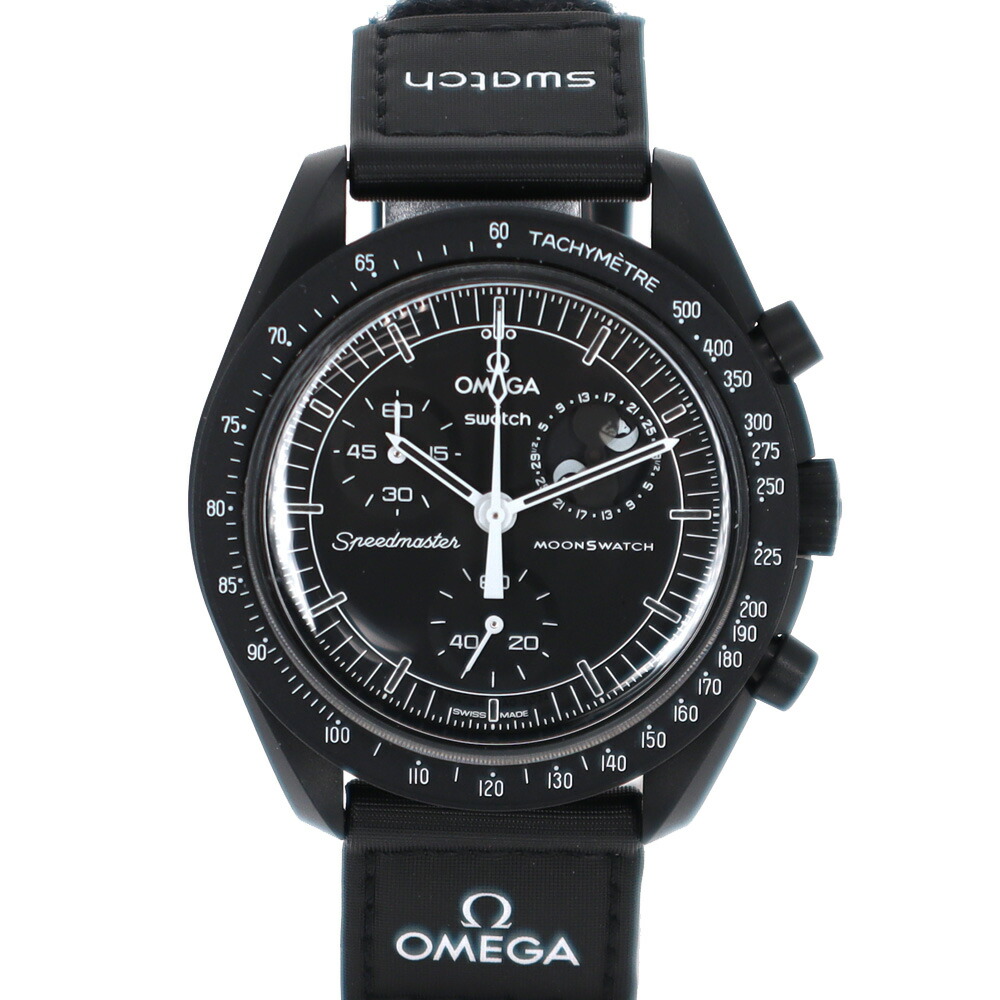 【楽天市場】スウォッチ Swatch オメガ Omega SO33B700 ムーンウォッチ スヌーピーコラボ ブラック 【中古】：質屋かんてい ...