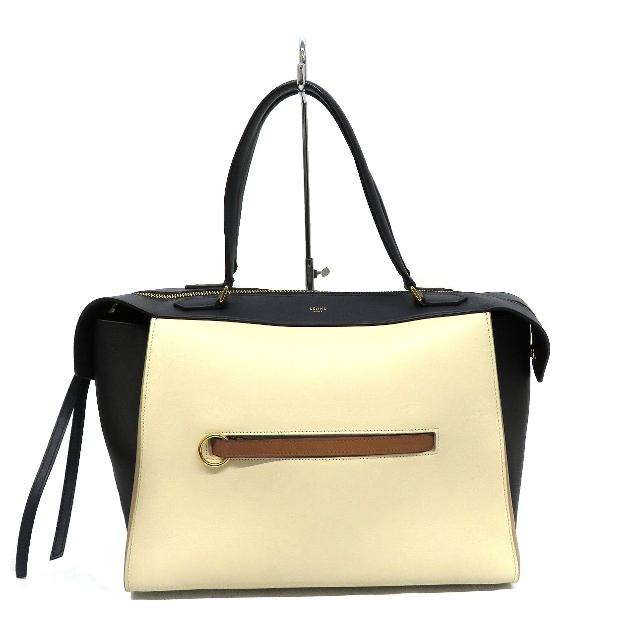 【楽天市場】セリーヌ Celine リングバッグ ネイビー系 ホワイト系【中古】：質屋かんてい局 楽天市場店