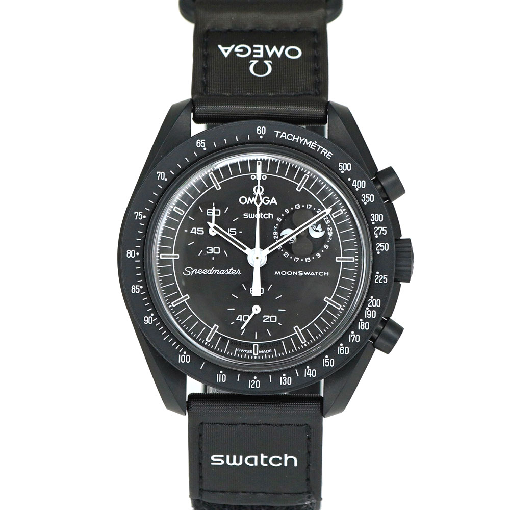【楽天市場】スウォッチ Swatch オメガ Omega SO33B700 ムーンウォッチ スヌーピーコラボ ブラック 【中古】：質屋かんてい ...