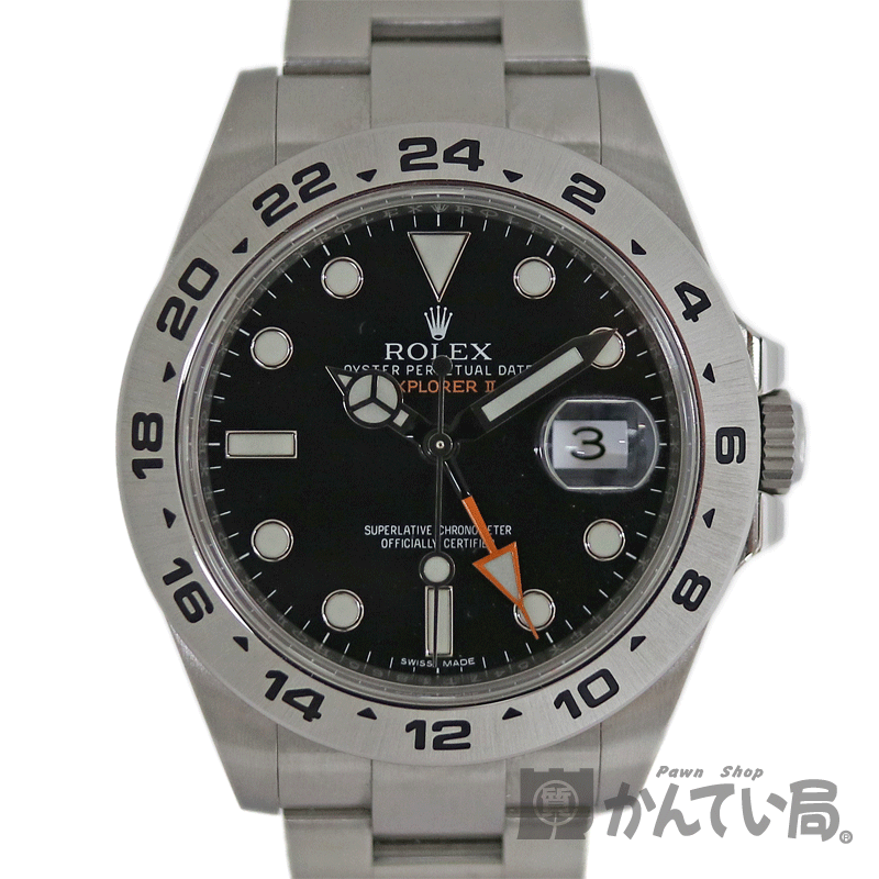 【楽天市場】ROLEX【ロレックス】216570 エクスプローラー2 ランダム番 ブラック メンズ SS 自動巻き スポーツ オートマ 腕時計 ...