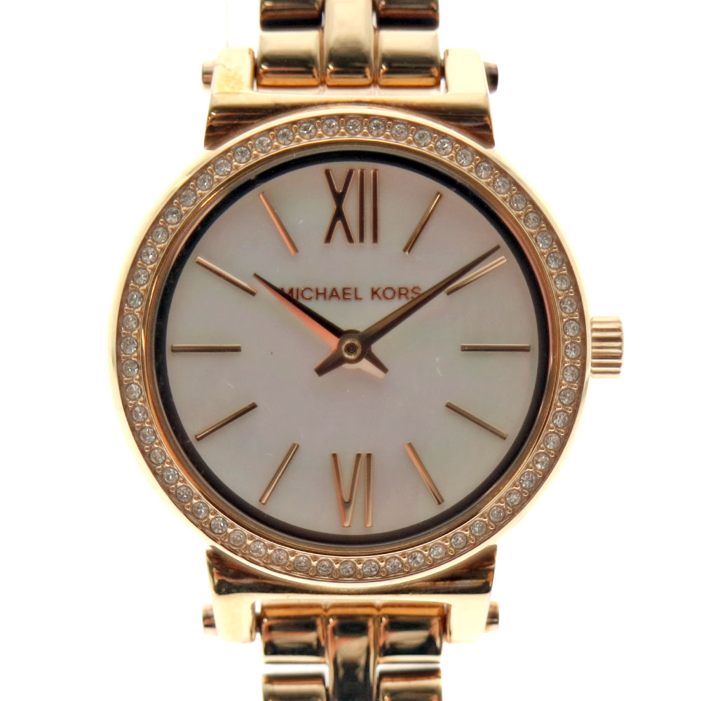 【楽天市場】MICHAEL KORS【マイケルコース】 MK-3834 クロックミハエルウォッチ クォーツ レディース シェル文字盤 メンテ ...