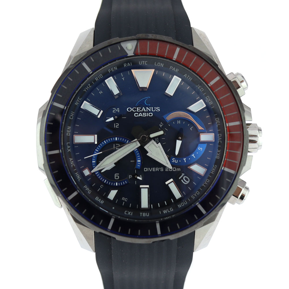【楽天市場】CASIO【カシオ】OCW-P2000C-2AJF オシアナス OCEANUS タフソーラー チタン 腕時計 メンズ レッド ...