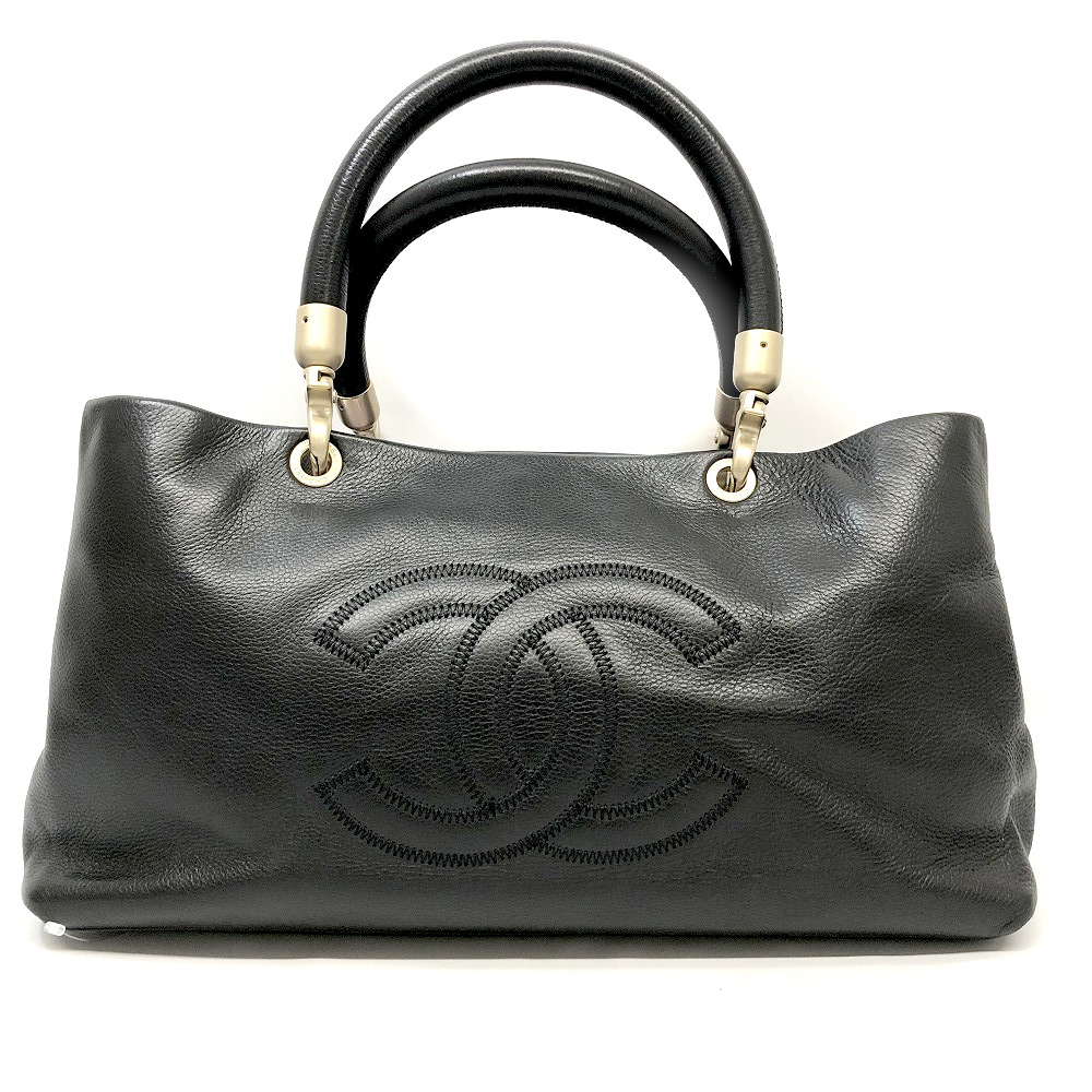 【楽天市場】CHANEL 【シャネル】 ココマーク ハンドバッグ キャビアスキン ブラック系 レディース ビジネス カジュアル 【中古 ...