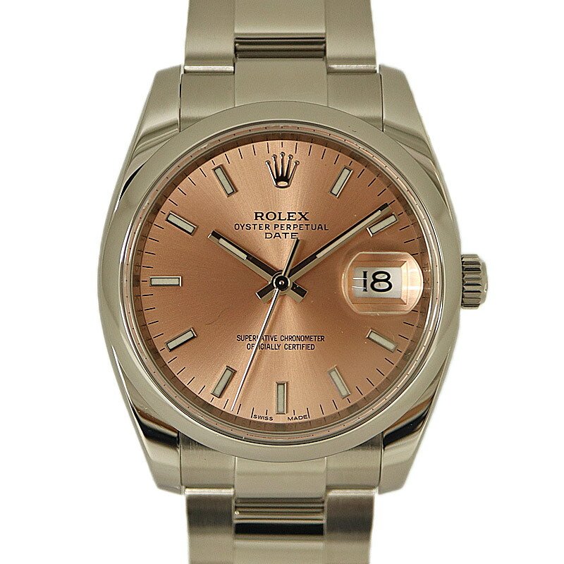 【楽天市場】ロレックス Rolex 115200 オイスターパーペチュアル デイト ピンク 【中古】：質屋かんてい局 楽天市場店