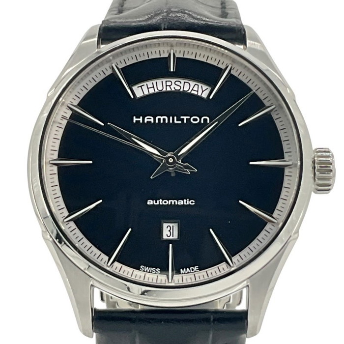 【楽天市場】HAMILTON ハミルトン H42565731 ジャズマスター デイデイト 自動巻 ブラック 5気圧防水 SS【中古 ...