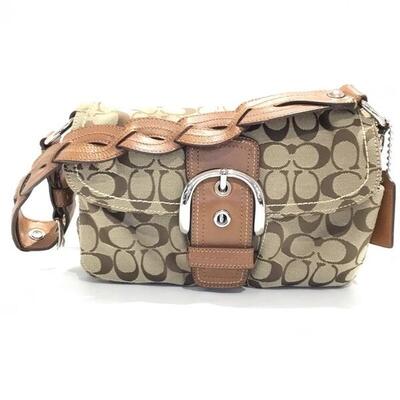 【楽天市場】COACH コーチ 中古 USED-B 11862 ワンショルダーバッグ ハンドバッグ シグネスチャー ブラウン ﾚﾃﾞｨｰｽ ...