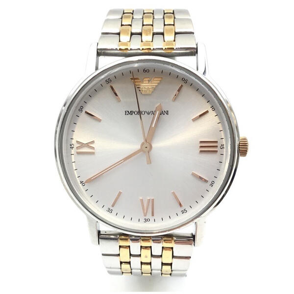 【楽天市場】EMPORIO ARMANI エンポリオアルマーニ 中古品 USED-B AR11093 メンズクォーツ シルバー文字盤 ...