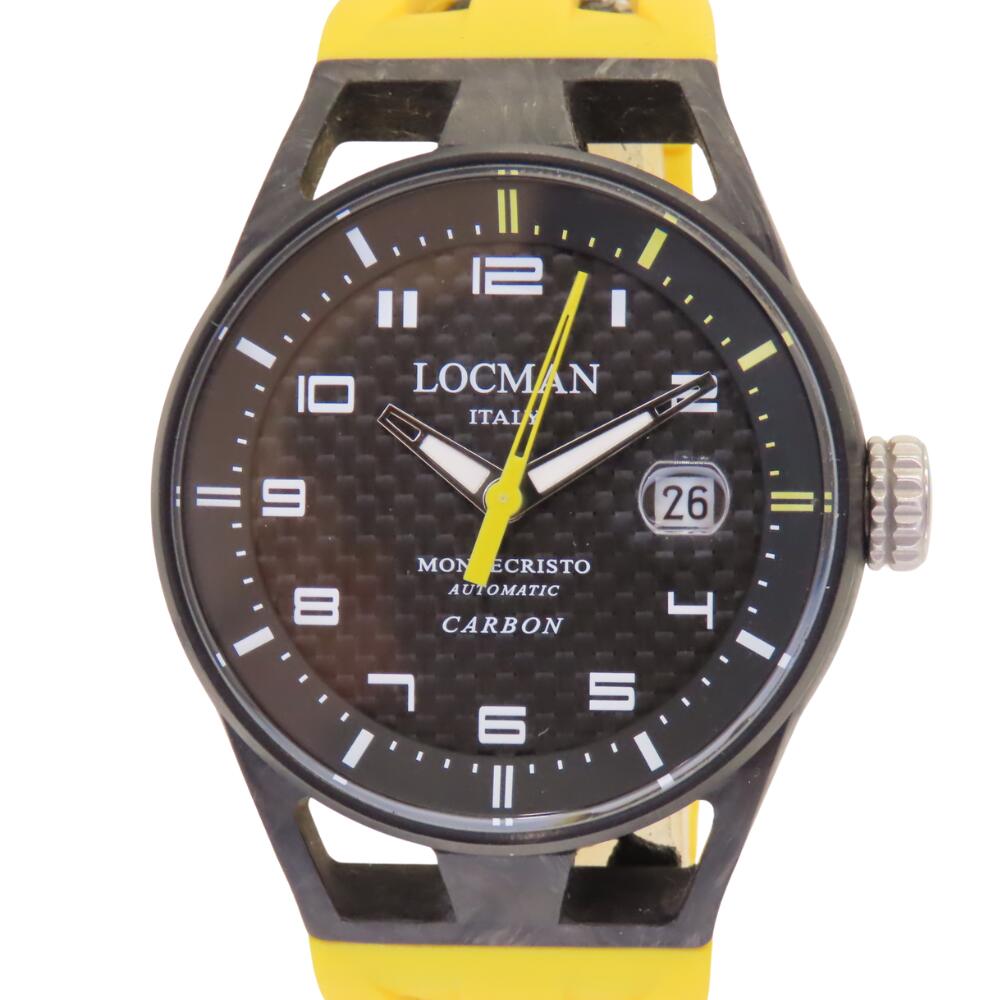 【楽天市場】【中古】ロックマン LOCMAN REF.544 MONTECRISTO モンテクリスト ブラック イエロー ラバー 自動巻き ...
