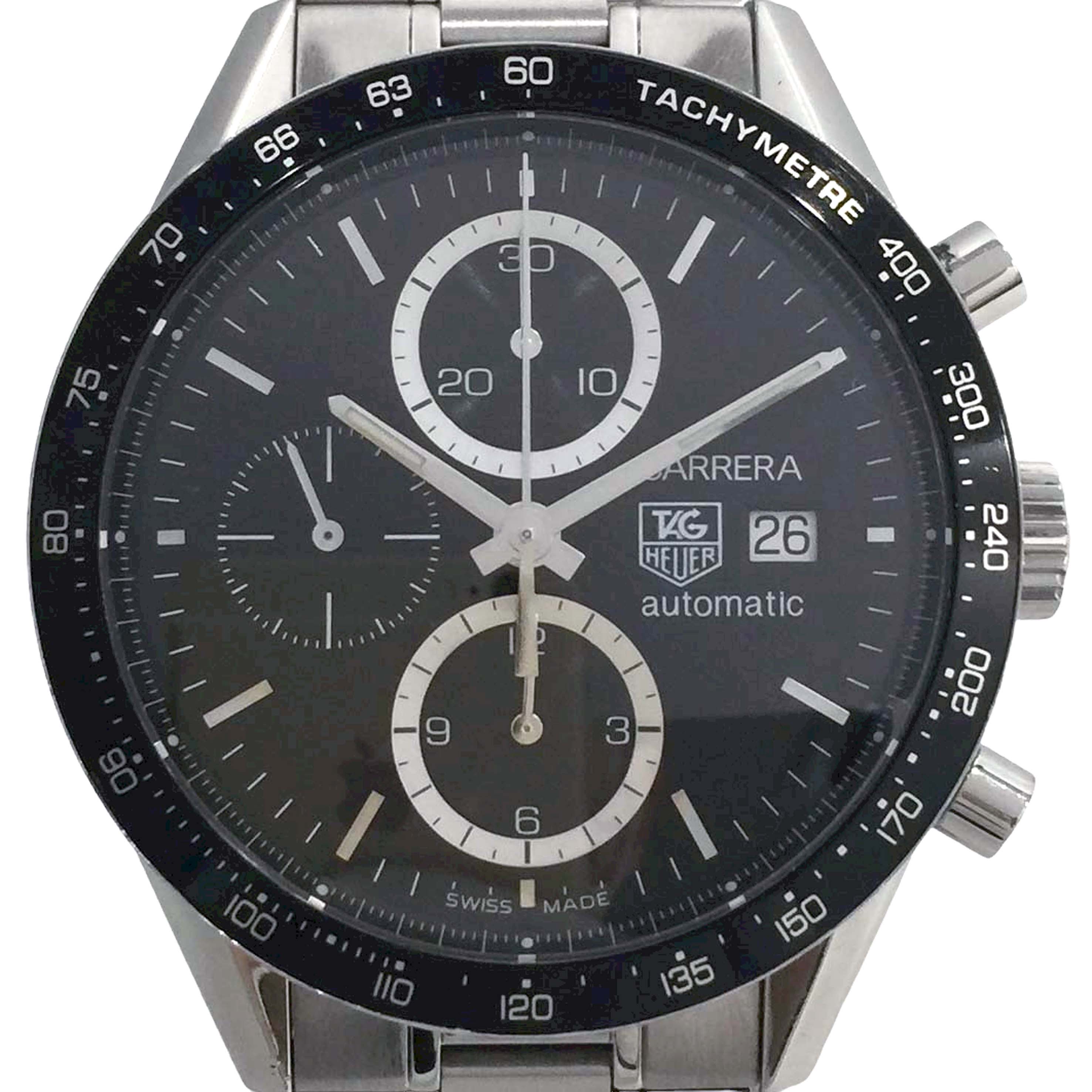 【楽天市場】【良品/付属品〇】 タグホイヤー CV2010,BA0794 ニューカレラ タキメーター クロノグラフ 機械式腕時計 自動巻き ...