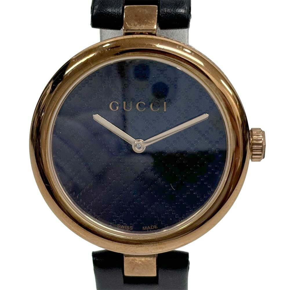 【楽天市場】【電池交換済/良品】グッチ YA141401 ディアマンティッシマ ミディアム クォーツ式腕時計 レディース ピンクゴールド色 ...