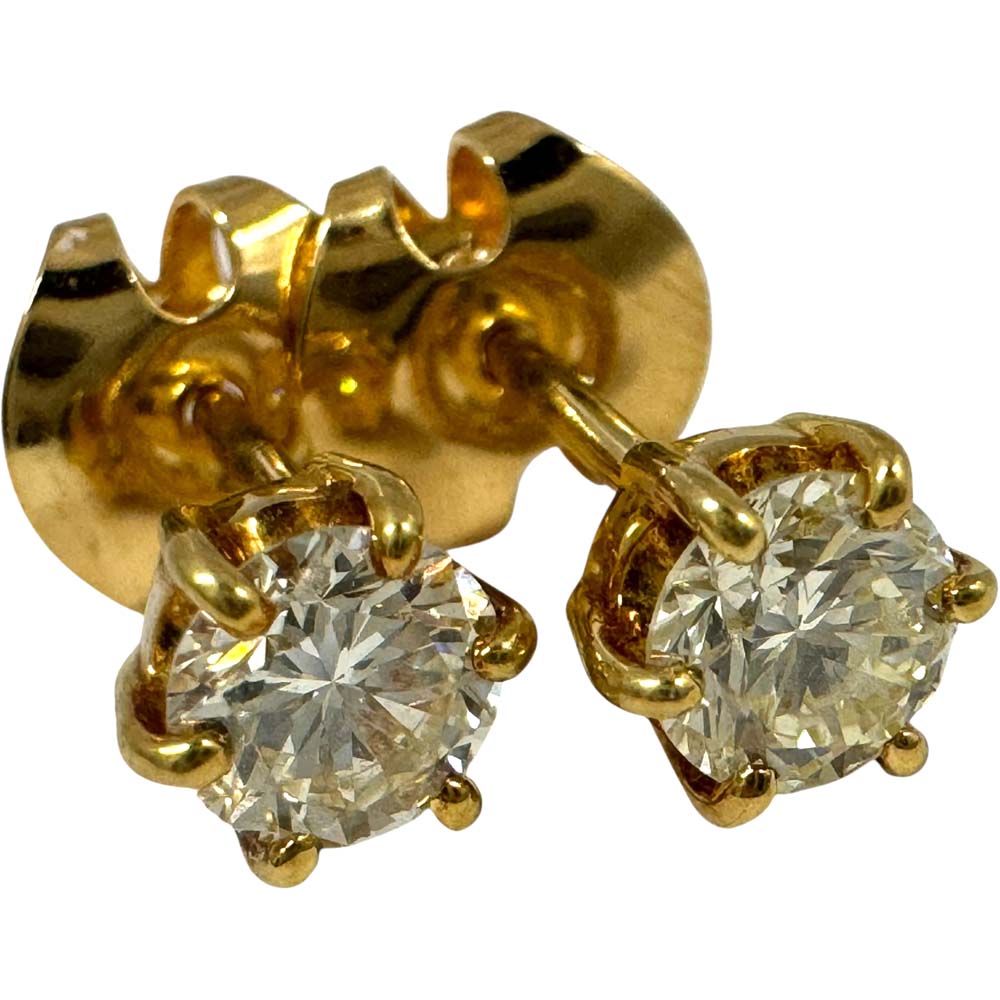 【楽天市場】[南店]【美品】 田崎 ダイヤモンド ピアス 合計0..62ct K18 約1.46g TASAKI タサキ 【中古】：質屋かんてい局山形北店