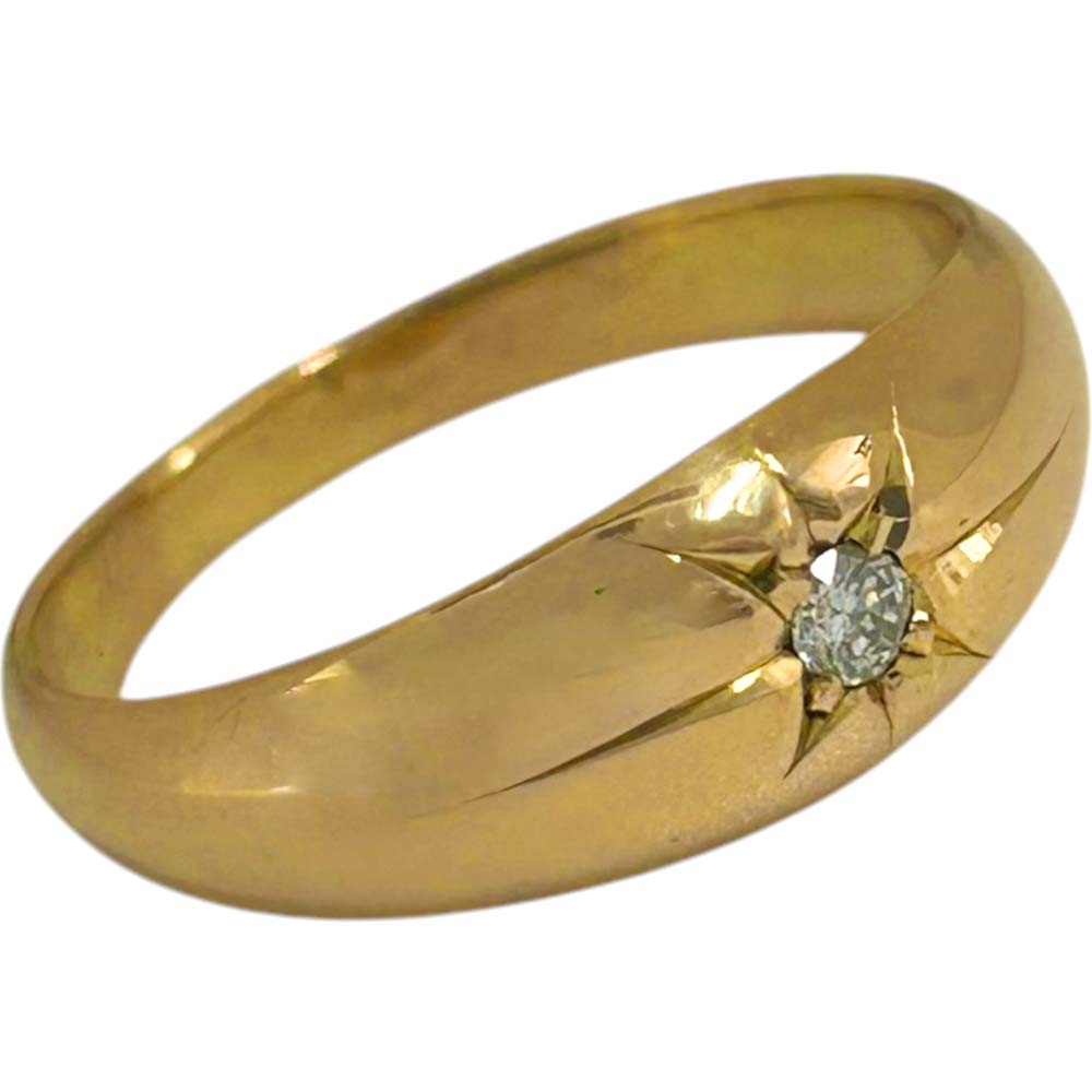 【楽天市場】[南店]【極美品】 ダイヤモンド付かまぼこリング K18 約3.84g 約13号 【中古】：質屋かんてい局山形北店