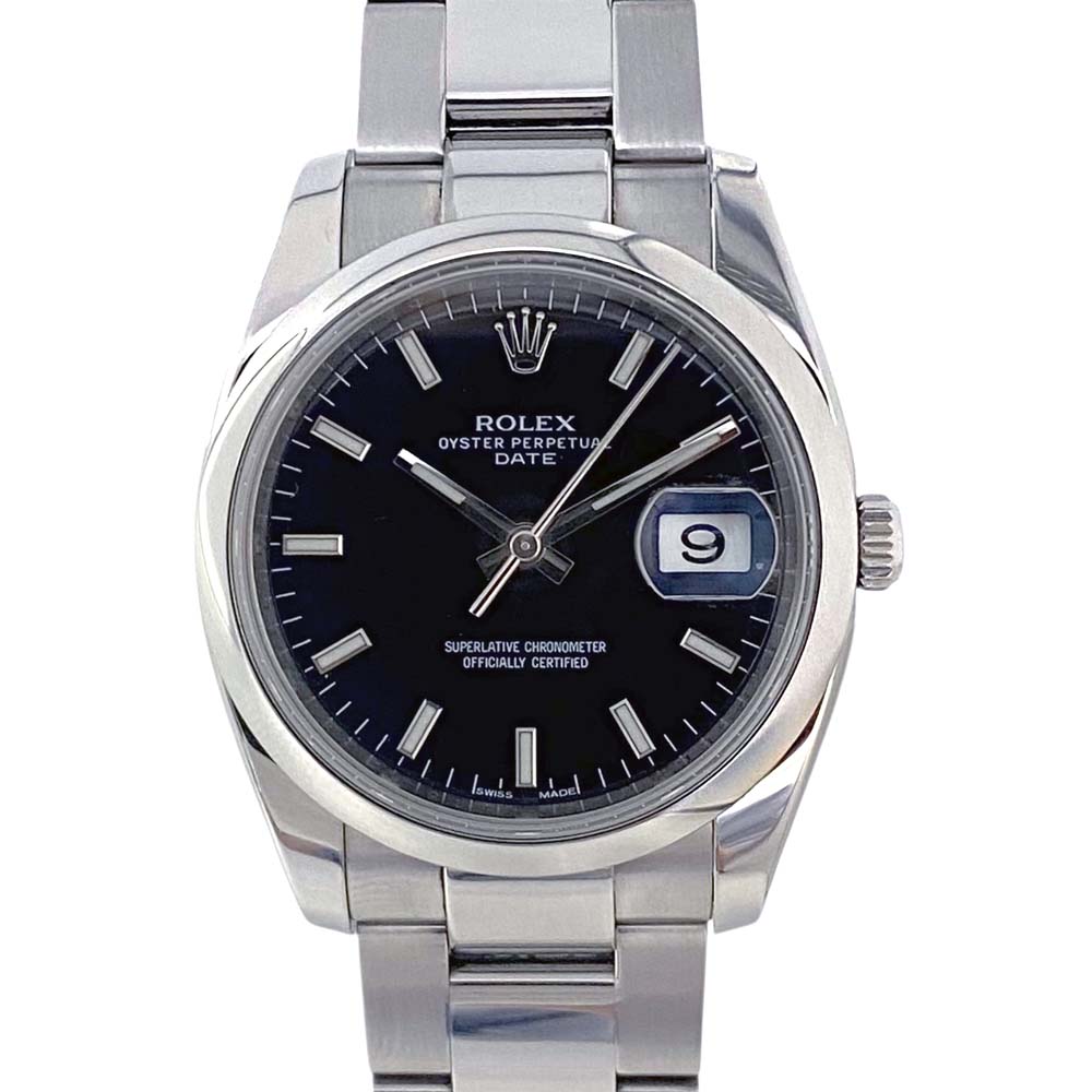 【楽天市場】【極美品/ギャラ 】 ロレックス ROLEX 115200 オイスターパーペチュアルデイト ランダム番 ブラック 【中古】：質屋 ...