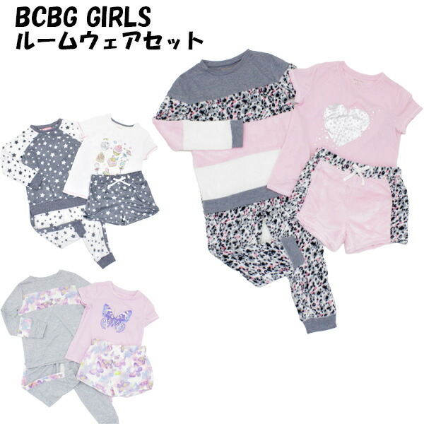 【楽天市場】送料無料 アウトレット BCBG GIRLS キッズ ルームウェア 4PIECE YOUTH SLEEP SET 秋冬 ...