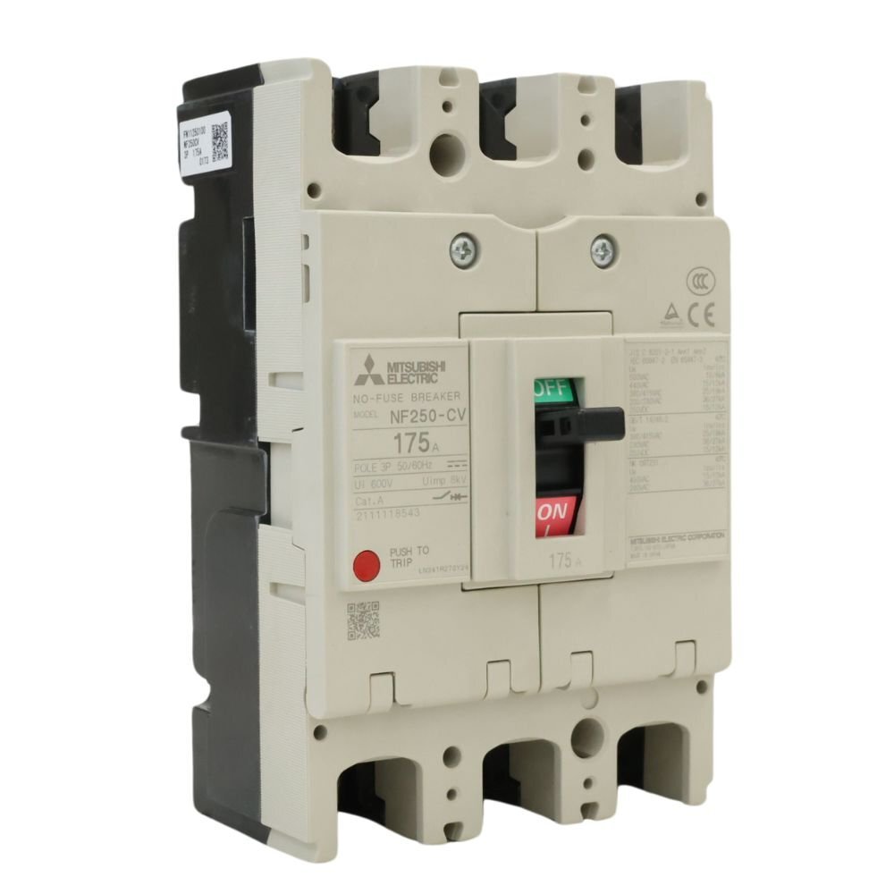 【楽天市場】【送料無料】倉庫保管品 三菱 低圧遮断器 NF-250-CV 3P 175A 北海道・沖縄・離島 配送不可 J1D：KaNZaBuRo