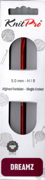 【楽天市場】ニットプロ 付け替えアフガン針 ドリームズ DREAMZ チュニジアンクロッシェ針 5.5mm 600135 【KN】 編み物 ...