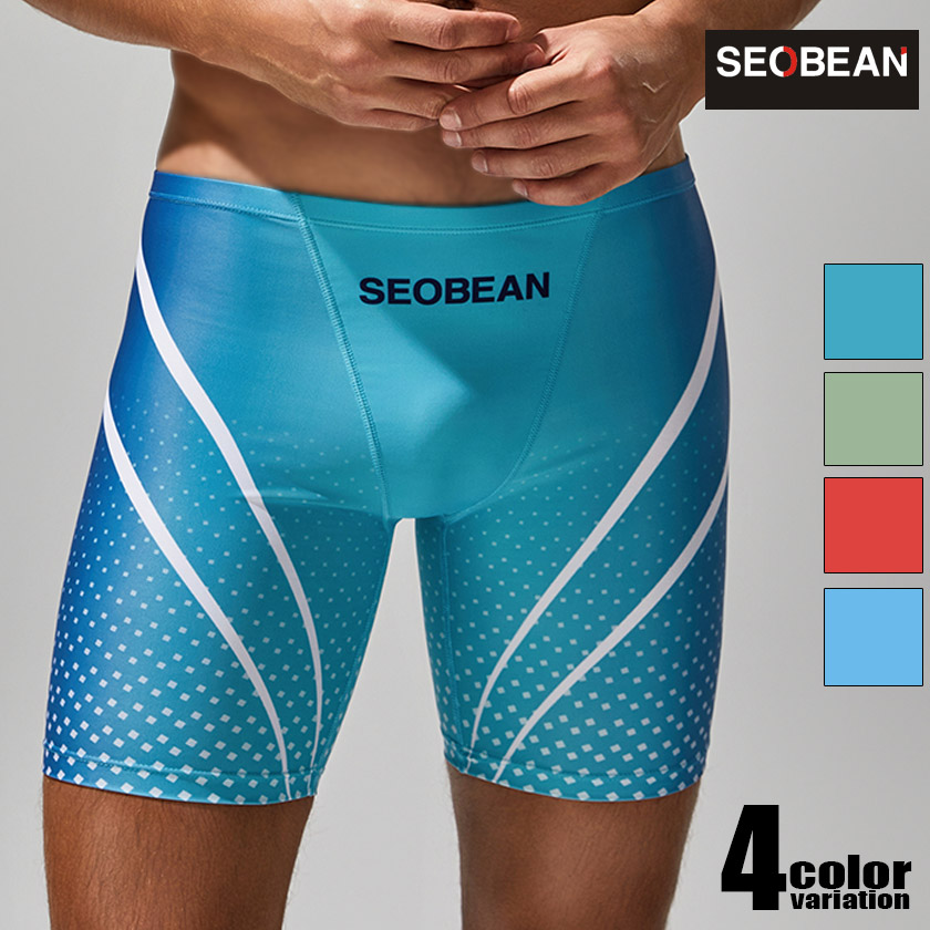【楽天市場】SEOBEAN/セビン スイムウェア ロングボクサー型 Long Swimwear 250801 スイムスパッツ メンズ水着 海水 ...