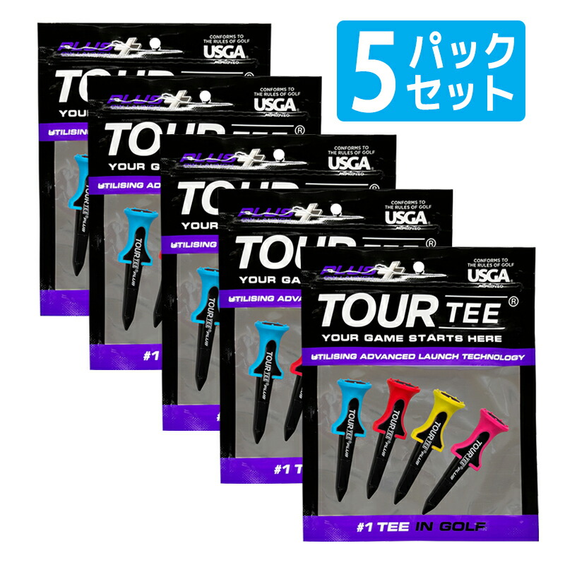 【楽天市場】【5パックセット】Tour Tee PLUS LOW LAUNCH 4本入りツアーティー プラス ローランチ ゴルフティー T ...