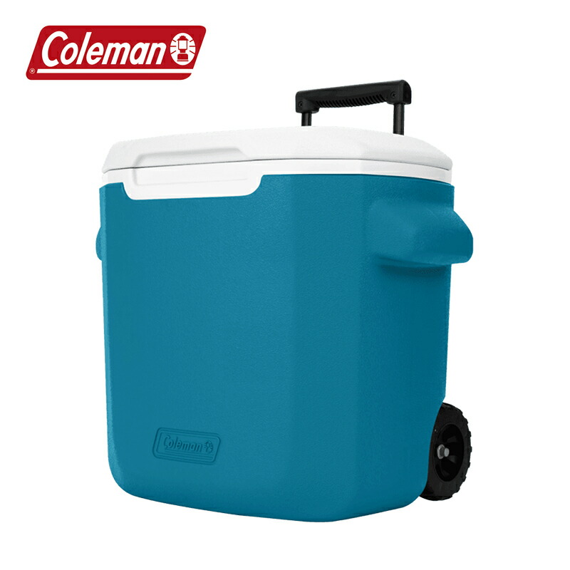 【楽天市場】コールマン クーラーボックス COLEMAN CHILLER WHEELED COOLER 28QT DEEP OCEANチラー ...