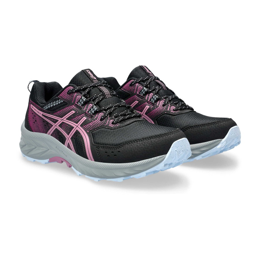【楽天市場】アシックス シューズ GEL-VENTURE 9 BLACK/SOFT BERRY 1012B314-008ゲルベンチャー ...