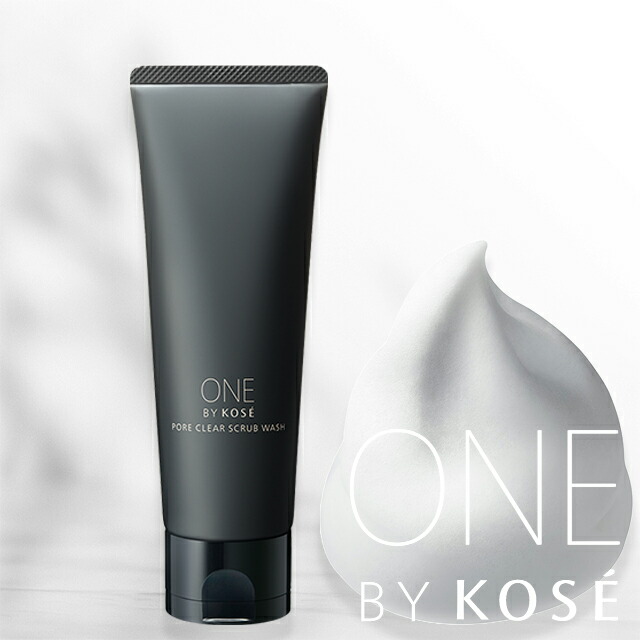 【楽天市場】\ポイント10倍！／KOSE コーセー ONE BY KOSE ポアクリア スクラブウォッシュ 130g 洗顔フォーム：kasinショップ