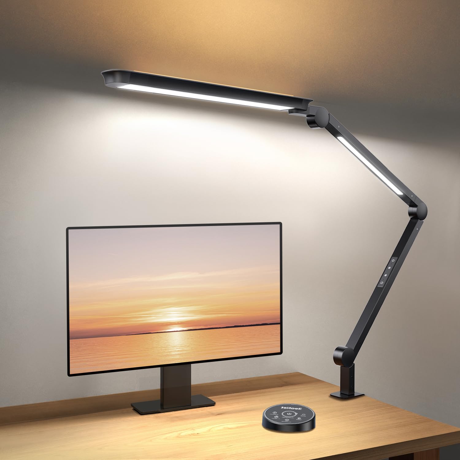 【楽天市場】デスクライト LED 無線リモコン?3光源Ultra版?24W?JIS AA形?環境補助光?独立制御 4段階調光調色 クランプ 電気スタンド 「PSE認証済」 多角度調節 スタンド ...