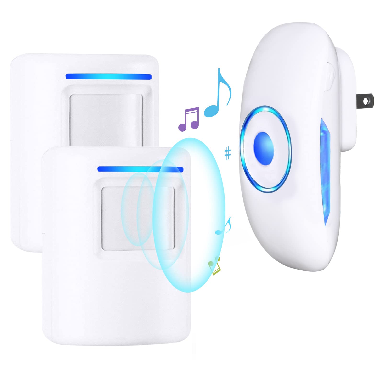 【楽天市場】ワイヤレスチャイム 玄関チャイム 人感センサー 防犯センサー ワイヤレス 非接触 ドアベル/無線ドアベル?4段階の音量 36種類の ...