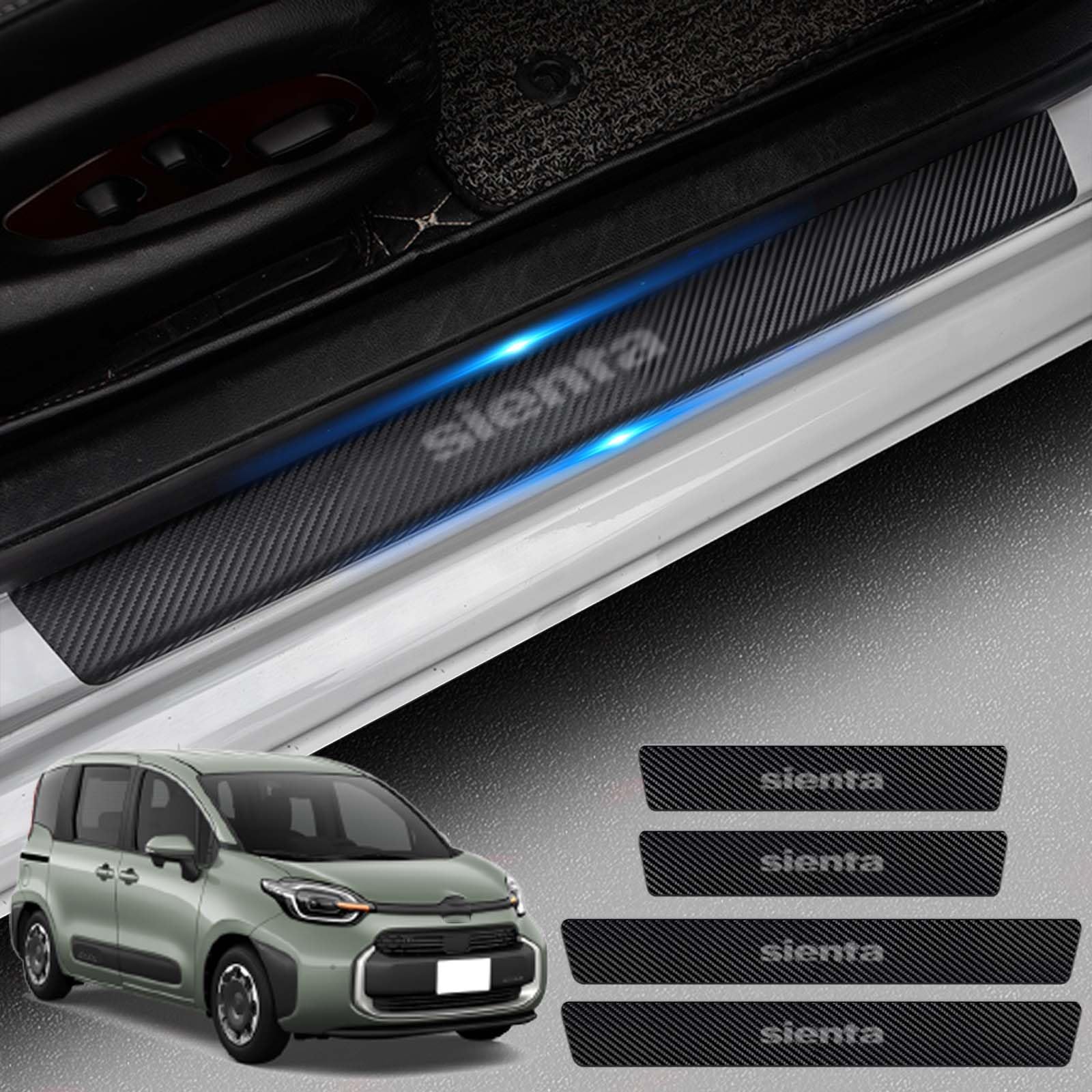 【楽天市場】トヨ専用 新型シエンタ MXP 10系 車 サイドステップガード スカッフプレート SIENTA 10系 （2022年8月~現行 ...