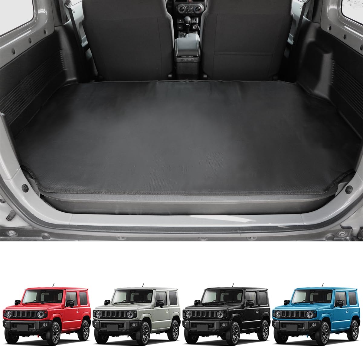 【楽天市場】ラゲッジマット 新型ジムニー用 JB64W JB74W 専用 ラゲッジマット 撥水 荷台マット 汚れに強い 後部座席 滑り止め ゴム製 耐久性 取付簡単 ジムニー用 ブラック：カシ ...