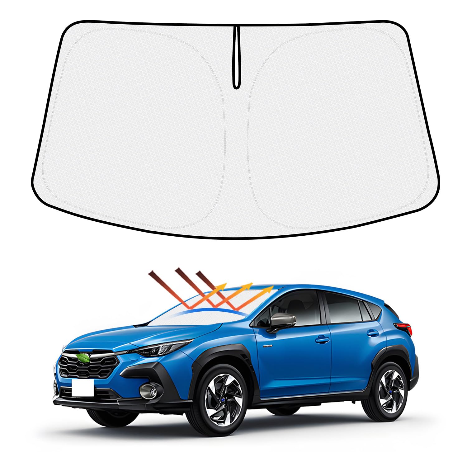 【楽天市場】【ハンドル日よけカバー付き】スバル クロストレック GU系 サンシェード フロントガラス用 Subaru Crosstrek ...