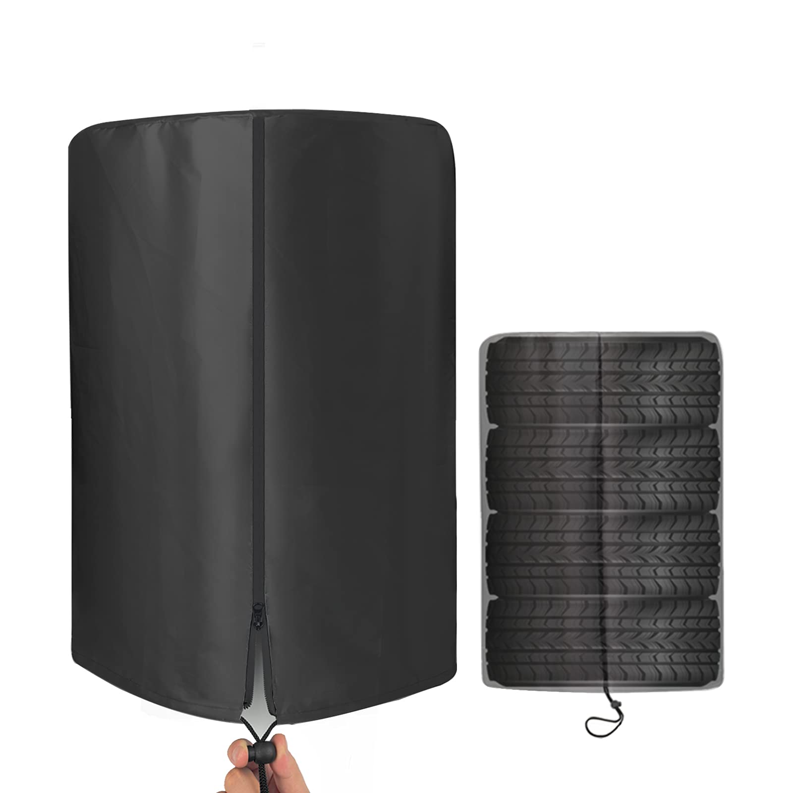 【楽天市場】タイヤカバー 屋外 軽自動車用 幅65x高さ90cm 保管 防水 4本 タイヤ保管 厚手 収納 防犯 汚れ防止 劣化を防ぐ 雨よけ ...