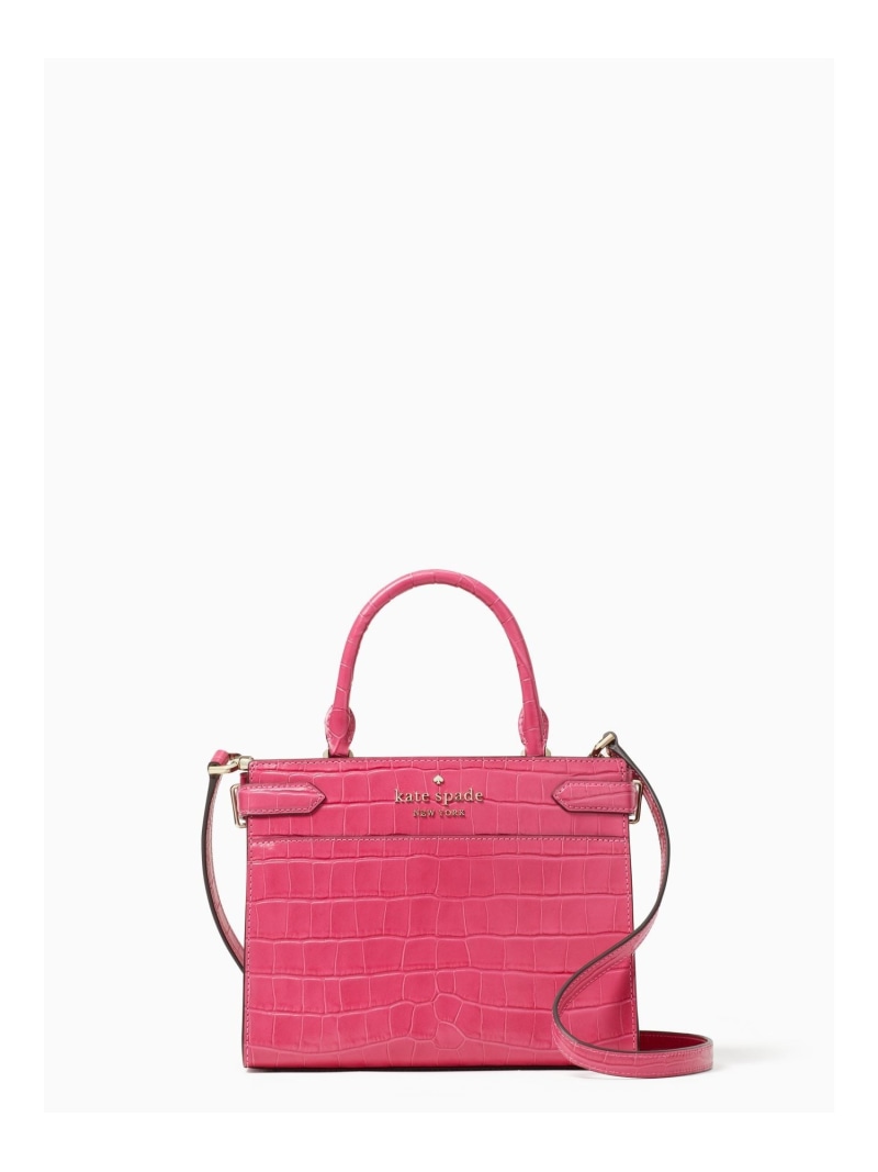 【楽天市場】【SALE／70%OFF】ステイシー クロコ エンボス レザー スモール サッチェル kate spade new york ...