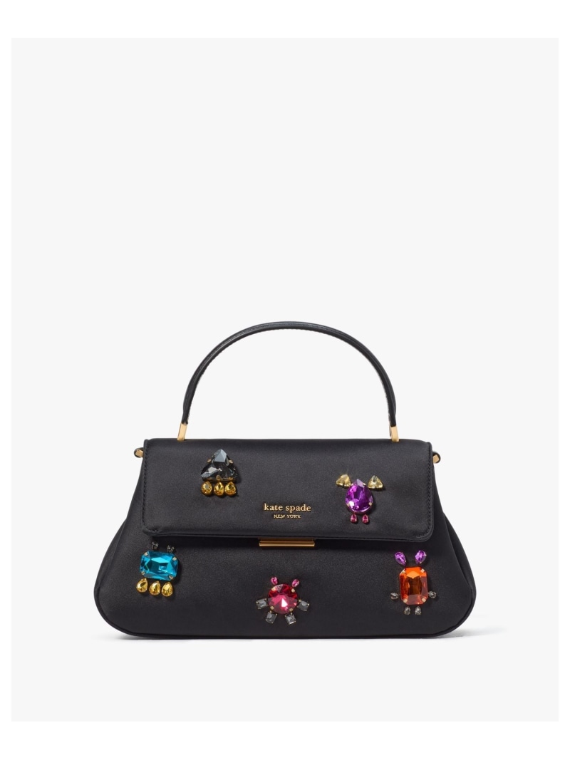 【楽天市場】【SALE／50%OFF】グレース エンベリッシュド サテン スモール トップ ハンドル バッグ kate spade new ...