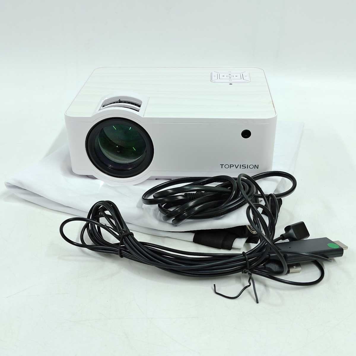 【楽天市場】【中古】TOPVISION T6 プロジェクター 小型 ホームプロジェクター 5000LM スクリーン付き：カウカウキング 楽天市場店